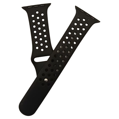 经典硅胶镂空纯色表带35MM接口