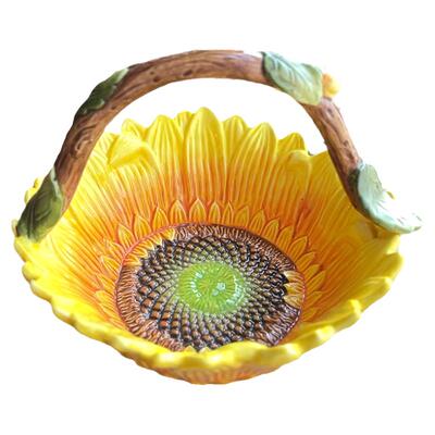 方亚无界方亚陶瓷提篮创意装干果