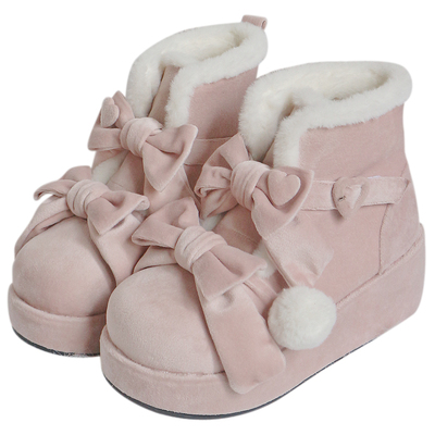 绒绒奶糕原创lolita短靴