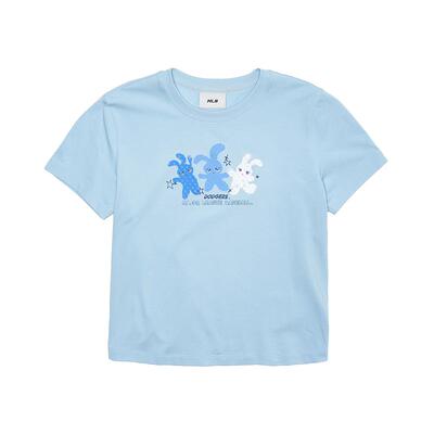 MLB官方 男女同款时尚潮流萌兔印花修身T恤26春季新款TSN70/TSN72