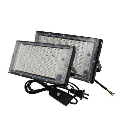 插电式220伏led灯工作灯工地照明强光射灯投光灯超亮夜市摆摊灯