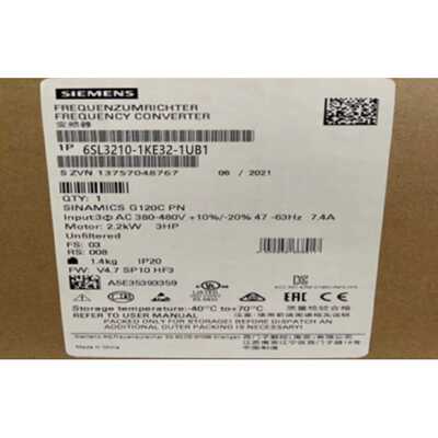 议价西门子6SL32101KE321UB1 G120C功率110.0千瓦6SL3210-1KE32-1