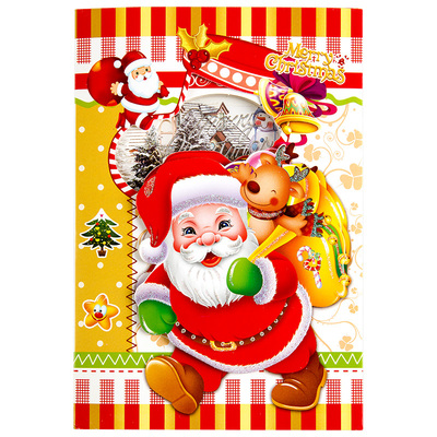 圣诞节音乐贺卡聖誕3D立体小卡片