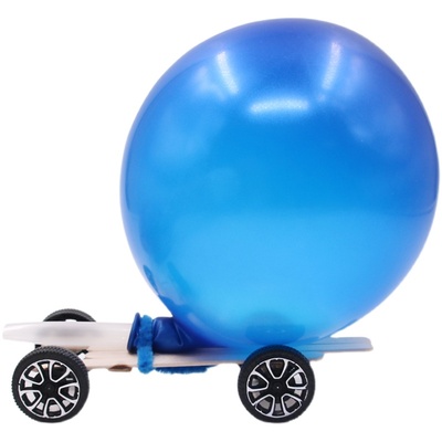 diy创意空气气球动力steam小车