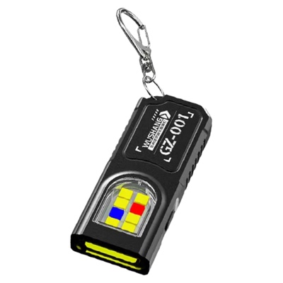 钥匙扣灯手电筒强光可充电磁吸灯