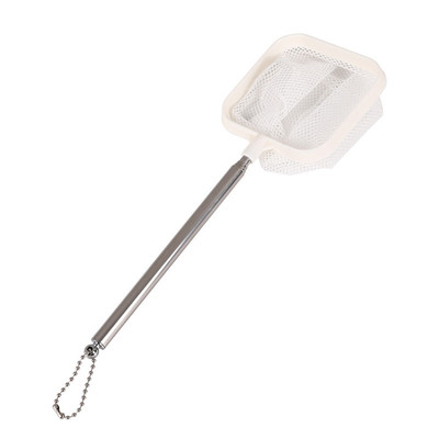 不锈钢可伸缩捞鱼网鱼抄3D虾捞鱼缸用抄网鱼捞隔离伸缩杆方形吸盘