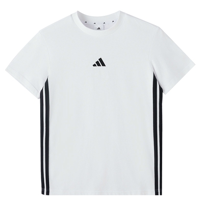 Adidas阿迪达斯女装2026新款三条杠运动风半袖透气纯棉T恤 JD0844