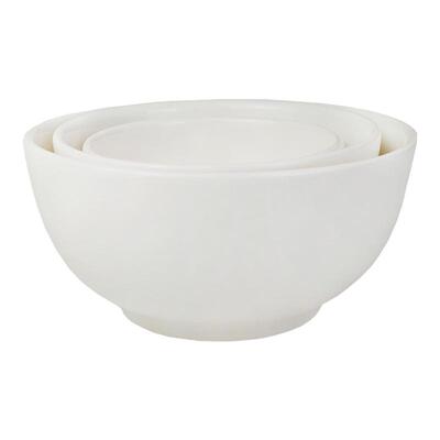 陶瓷纯白色吃饭碗加厚釉下彩餐具