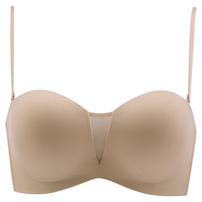 华歌尔Wacoal无肩带防滑聚拢无痕胸罩隐形抹胸软钢圈文胸UB14A5