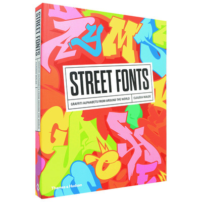 【现货】【T&H】Street Fonts，街头字体 涂鸦字体设计 英文创意造型艺术字体平面设计原版书籍