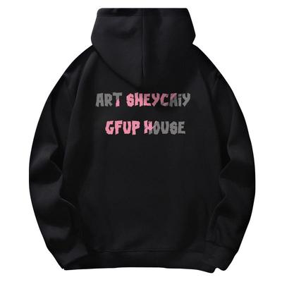 重磅男款美式休闲青少年连帽卫衣