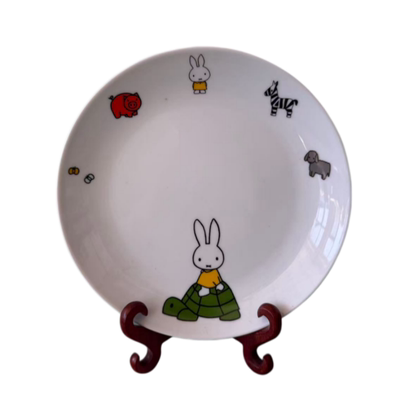 日本正版米菲兔陶瓷卡通菜盘