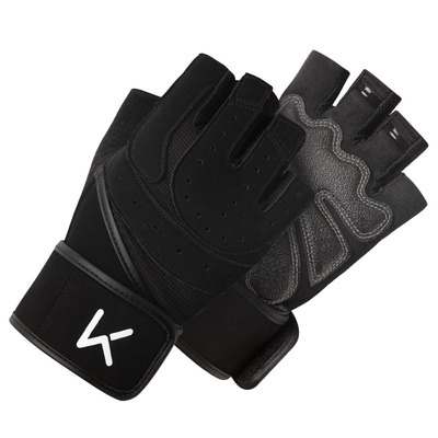 keep健身手套器械训练护腕铁半指