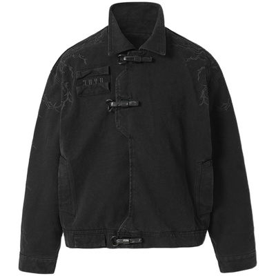 美式重磅高密16A帆布夹克