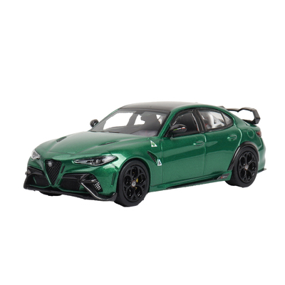 阿尔法罗密欧Giulia 朱丽叶 GTAm 大尾翼 MG 1:64 合金汽车模型绿