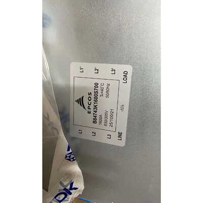 爱普科斯三相电源滤波器B84743K1600S700160拍前询价下单