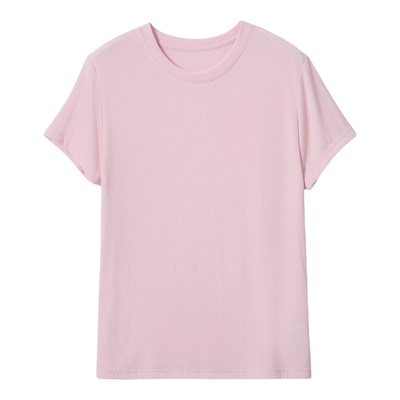 丝滑面膜T丨黄金比例三合一兰精天丝桑蚕丝佰搭圆领短袖T恤女