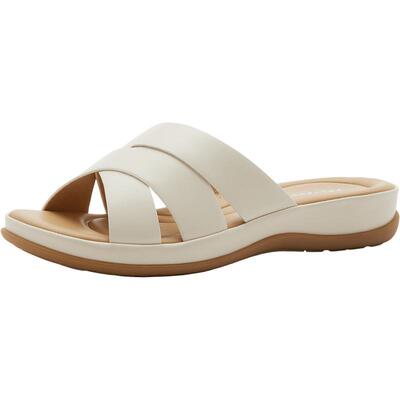 Bata一字拖女2026夏季商场新款居家外穿舒适软底羊皮拖鞋AVX12BT6