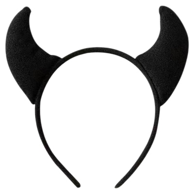 恶魔天使小恶魔牛角毛绒发箍