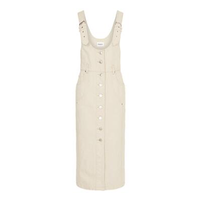 MARANT ETOILE ROBE FILIPINE牛仔吊带纽扣女式牛仔连衣裙