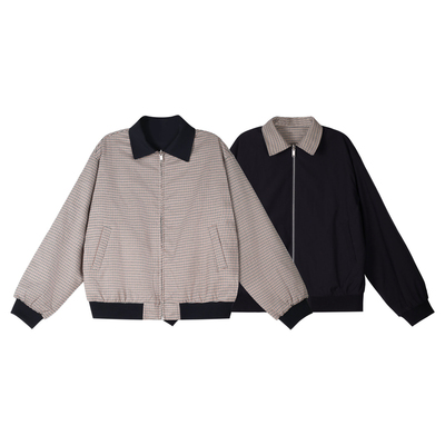 ALLFIT双面穿千鸟格哈灵顿夹克