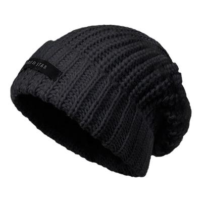 回力粗针织毛线帽子男士冬季保暖