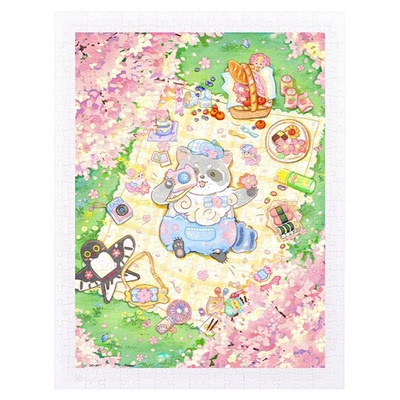 3djp春日樱花治愈塑胶拼图300片