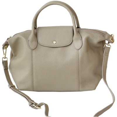 头层牛皮饺子包斜挎饺子通勤大包