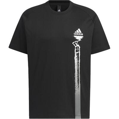 Adidas/阿迪达斯官方正品当季新款男士印花运动休闲短袖T恤JF0798