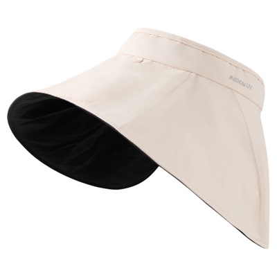 MISSION UV防晒帽女夏季空顶遮阳帽户外防紫外线太阳帽遮脸贝壳帽