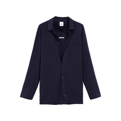 TurnSignal假两件长袖T恤女