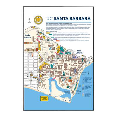 UCSB加州大学圣芭芭拉装饰画居家办公 现代简约卧室客厅 背景定制