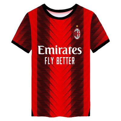 AC米兰队23-24赛季足球迷速干t恤