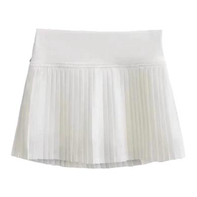 洋白菜Varsity 女士百搭褶高腰网球裙速干芯吸短裙户外运动通勤