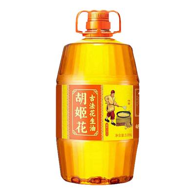 胡姬花古法花生油家用3.09L