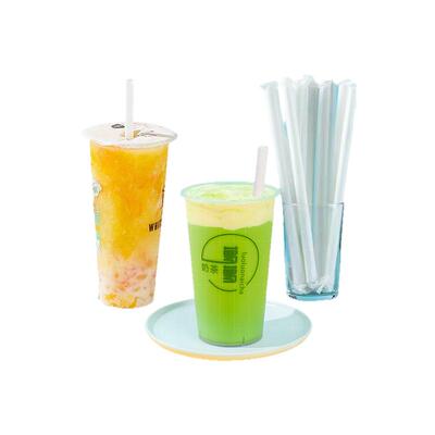 加厚PLA环保可降解吸管一次性奶茶粗吸管独立包装商用细管耐高温