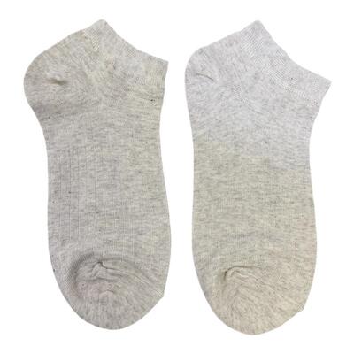 etna纯色薄坑条短筒袜女