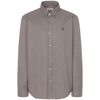 滨波商务千鸟格长袖衬衫