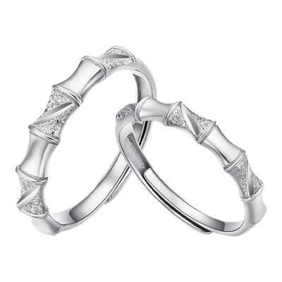 【生日礼物】周大生竹节情侣对戒