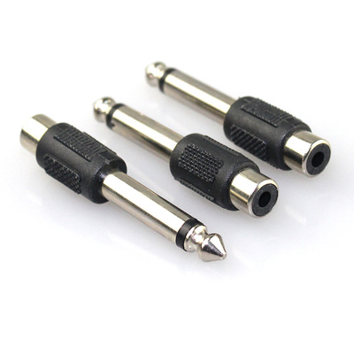 调音台莲花头转接头插头