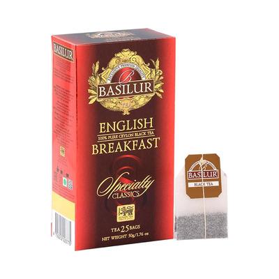 BASILUR斯里兰卡进口 宝锡兰英式早餐袋泡红茶包做奶茶泡饮品无糖
