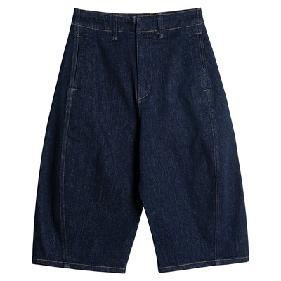 侧缝斜移牛仔裤女短裤