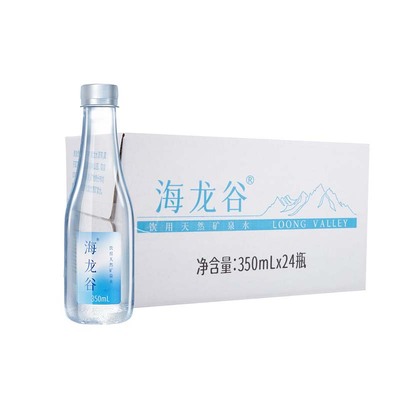 海龙谷含锶弱碱性天然矿泉水家用小瓶饮用水整箱350ml*24瓶