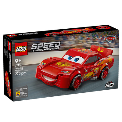 1月新品LEGO乐高超级赛车77255闪电麦坤男女孩拼搭积木儿童玩具