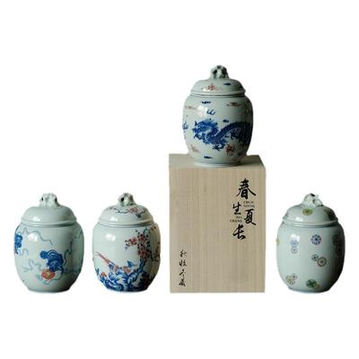 JOJO'SLIFEPD茶叶罐仿古青花