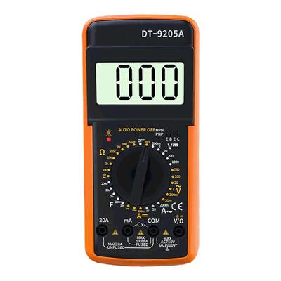 dt9205a智能防烧数显万用表