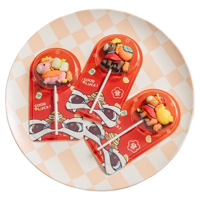 马年巧克力棒棒糖礼物