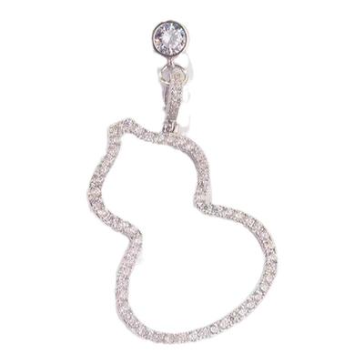 超闪满钻水晶石葫芦福禄胸针女