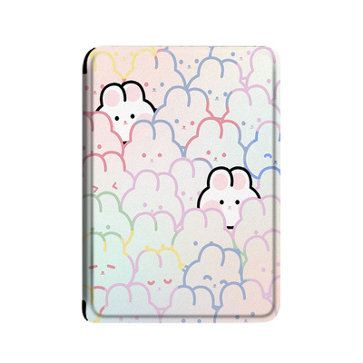 电子书适用kindle阅读器paperwhite满屏猫咪scribe兔子保护套kpw4卡通5女6寸oasis3/2第11代958/voyage1499壳