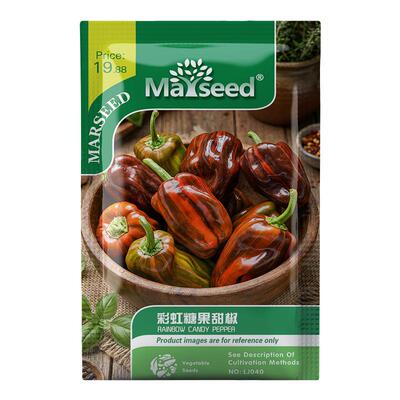 独特纹理迷你彩虹糖果甜椒种子种苗鲜食脆嫩多汁盆栽观赏健康零食